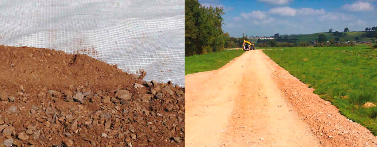 Construcción de camino en zona de inundación con geomalla compuesta ...