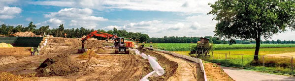 Olympic training center: noise barrier wall for shooting range